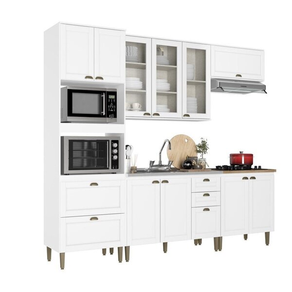 Cozinha Completa Modulada 5 Peças 100% Mdf Classy Branco | Leroy Merlin