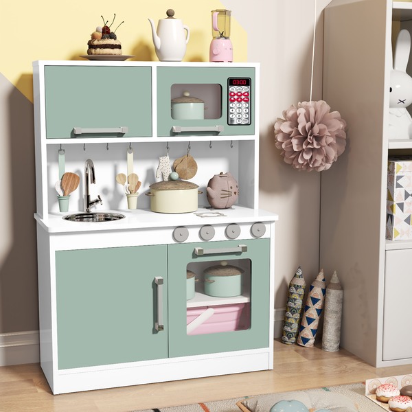 Cozinha Infantil 100% Mdf Valentina Com Microondas Forno Pia E Torneira ...