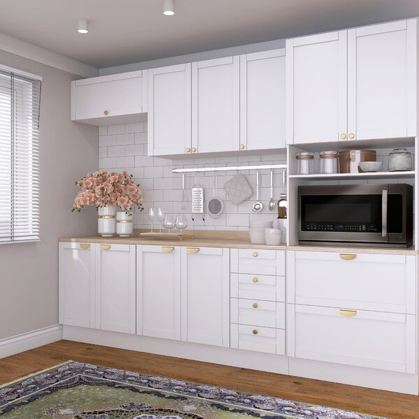 Cozinha Modulada 5 Peças Arizona Cabecasa Madeiramadeira Branco | Leroy ...
