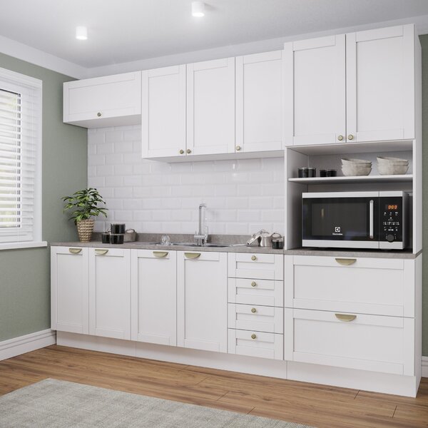 Cozinha Modulada 5 Peças Arizona Cabecasa Madeiramadeira Branco | Leroy ...