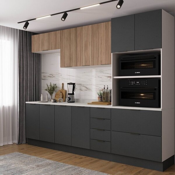 Cozinha Modulada 5 Peças Com Tampo Com Rodapé Ipanema Cabecasa ...