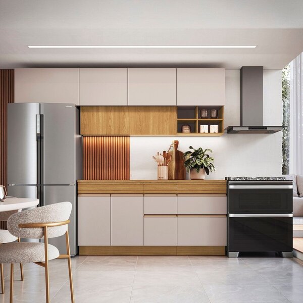 Cozinha Modulada Completa 100% Bp Mdp 5 Peças Com Rodapé E Tampo ...