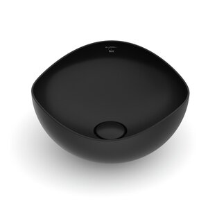 Cuba De Apoio 37,5x37,5cm Ruy Ohtake Roca Matte Black | Leroy Merlin
