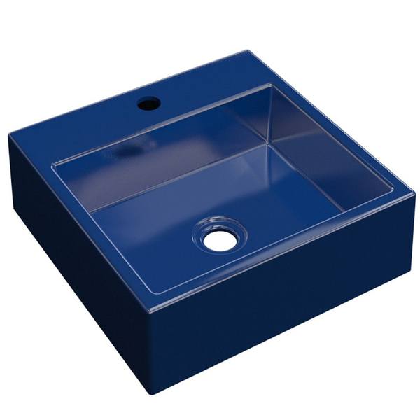 Cuba De Apoio Para Banheiro Quadrada Q355 35x35cm C01 Azul Escuro - Lyam Decor | Leroy Merlin