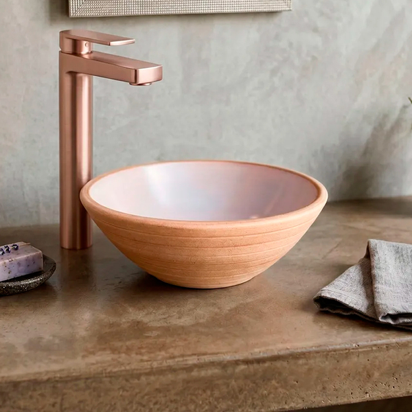 Cuba De Apoio Redonda 40cm Artesão Beige Baumê | Leroy Merlin