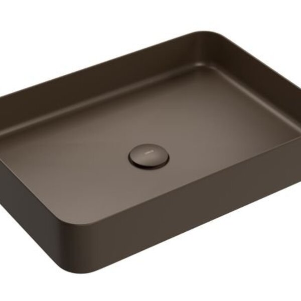 Cuba De Apoio Retangular 50cm Deca Inox Corten | Leroy Merlin