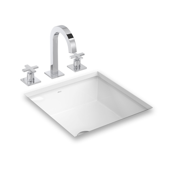 Cuba de Embutir Cerâmica Quadrada L701.17 18x41x41 cm Branca Deca ...