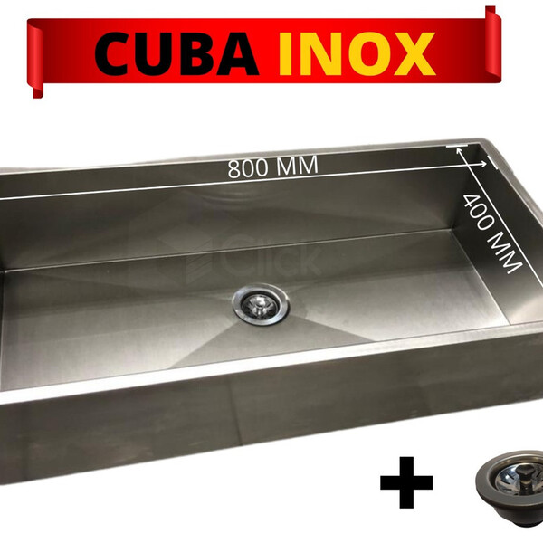 Cuba De Inox 80x40 Quadrada Cozinha Pia Varanda | Leroy Merlin