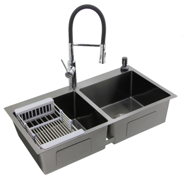 Cuba Gourmet Dupla Em Aço Inox 304 Nano Black Guimmis.casa | Leroy Merlin
