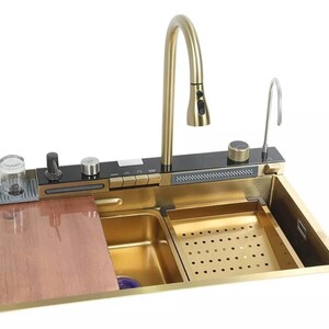 Cuba Inteligente Gourmet Cozinha Pia Premium Inox C/ Torneira Lavador ...
