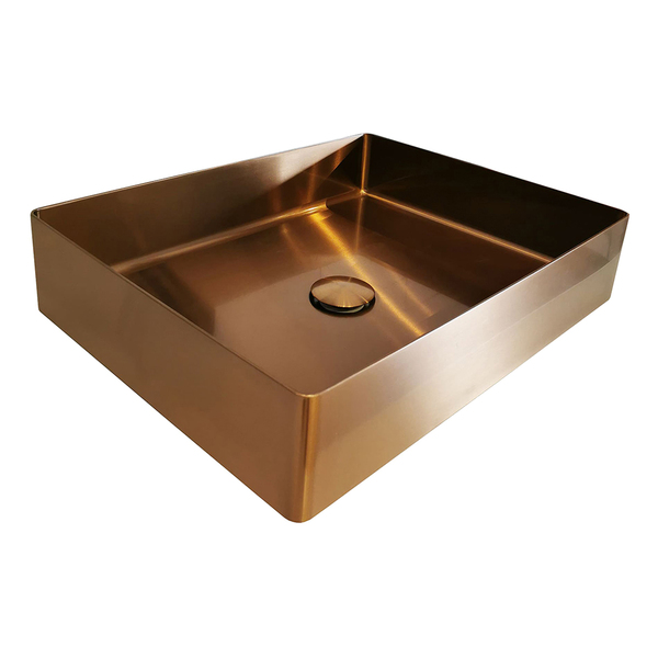 Cuba para Banheiro Inox Rose Gold Retangular 48cm RC 320 | Leroy Merlin