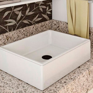 Cuba Para Banheiro Retangular 27x39cm Torino Branca - Potenza Móveis ...