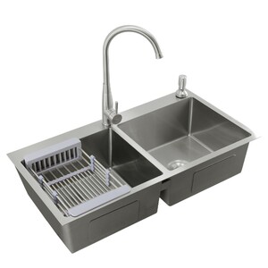 Cuba Pia Dupla Gourmet Aço Inox 304 78x43cm Guimmis.casa | Leroy Merlin