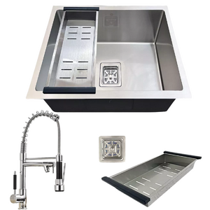 Cuba Quadrada Inox 304 Premium Torneira Gourmet Ralo E Sifão | Leroy Merlin