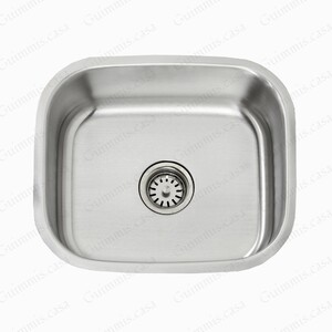 Cuba Simples Embutir Inox Escovado 44,5x41 Cm Guimmis.casa | Leroy Merlin