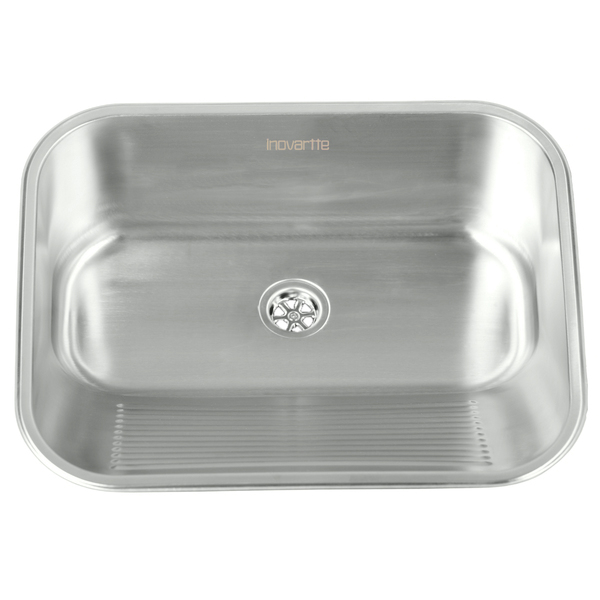 Cuba Tanque 53x43 cm Aço Inox 304 Lavanderia Área de Serviço com ...