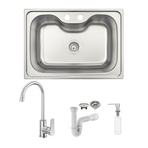 Cuba Tramontina Morgana 60 Fx 69x49 93806192 Inox Acetinado + Torneira ...