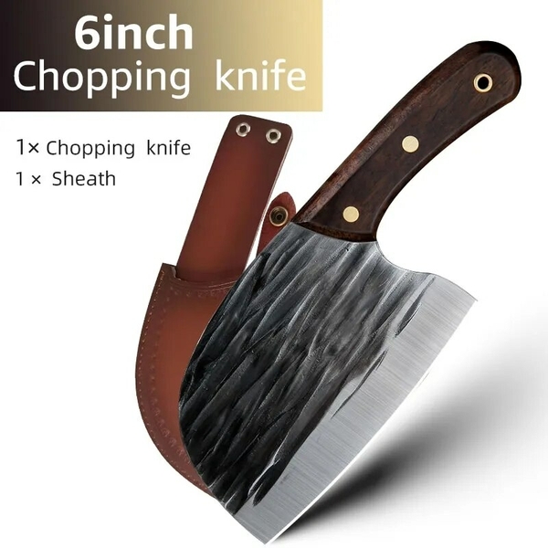 Cutelo Faca Myvit Talhante Cortador Osso Alto Carbono Vermelho | Leroy ...