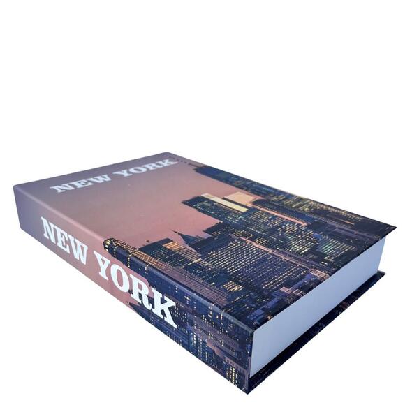 Decoração Sala Quarto Livro Caixa Fake New York Rosa Decor | Leroy Merlin