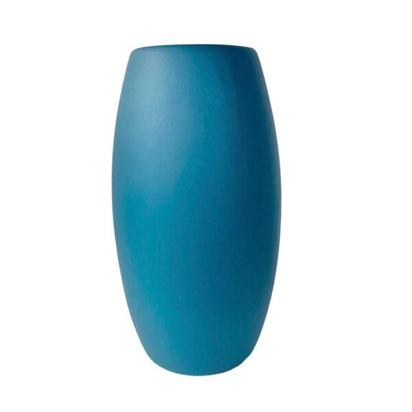 Decoração Sala Rack Vaso Centro De Mesa Azul Fosco Moderno | Leroy Merlin