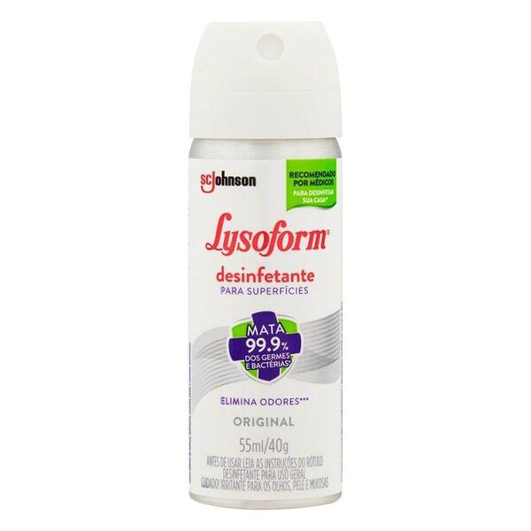 Desinfetante Lysoform Aerosol Original 55ml | Leroy Merlin