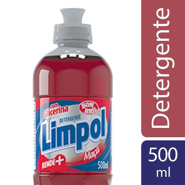 Detergente Limpol Maça 500ml - Embalagem C/ 24 Unidades | Leroy Merlin