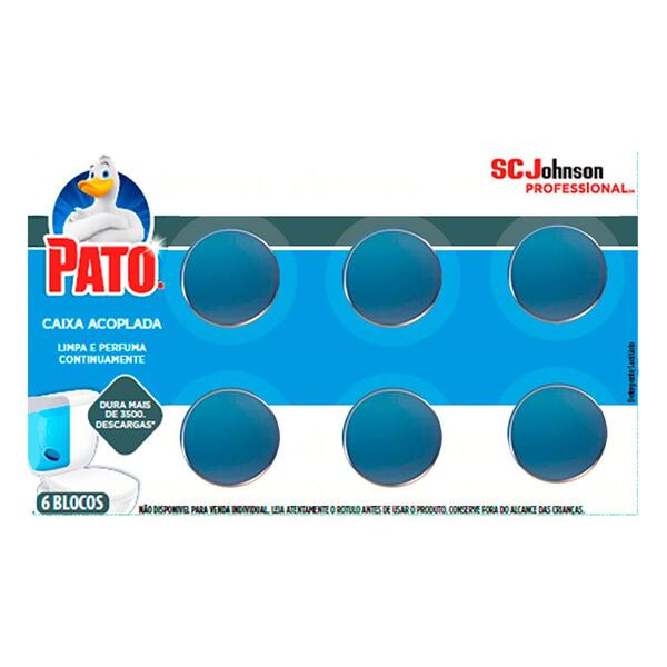 Detergente Sanitário Pato Bloco Para Caixa Acoplada Profissional Com 6 ...