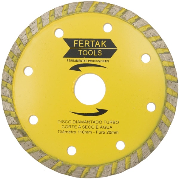 Disco De Corte Diamantado Turbo 110x20mm | Fertak | Leroy Merlin