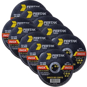 Disco De Corte Para Metal Aço Inox Ferro Esmerilhadeira 115x1x22mm ...