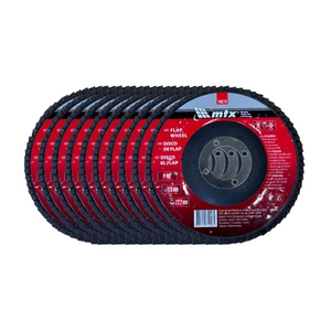 Disco De Lixa Flap 4.1/2' 115x22mm Grão 40 Mtx 740279 - 10 Unidades ...