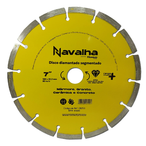 Disco Diamantado Navalha Segmentado 7 X 180mm | Leroy Merlin