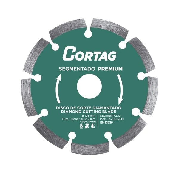 Disco Diamantado Segmentado 125mm Cortag Premium 62136 – Preciso ...