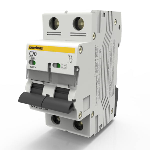Disjuntor Bipolar Curva C 70a Din - Enerbras Dt3-e2c70 | Leroy Merlin