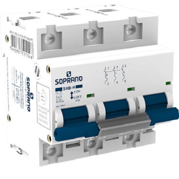 Disjuntor Tripolar Din Curva C 10ka 70a | Leroy Merlin