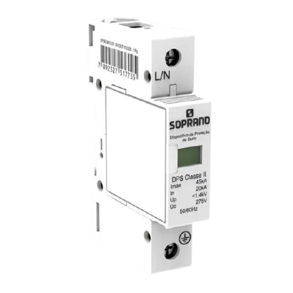Dispositivo Dps 45ka 1p Classe Ii E Iii 175v A 275v Soprano - Unico ...