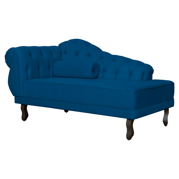 Divã Recamier Larissa Lado Direito 1 50m Suede - Ds Estofados - Azul ...
