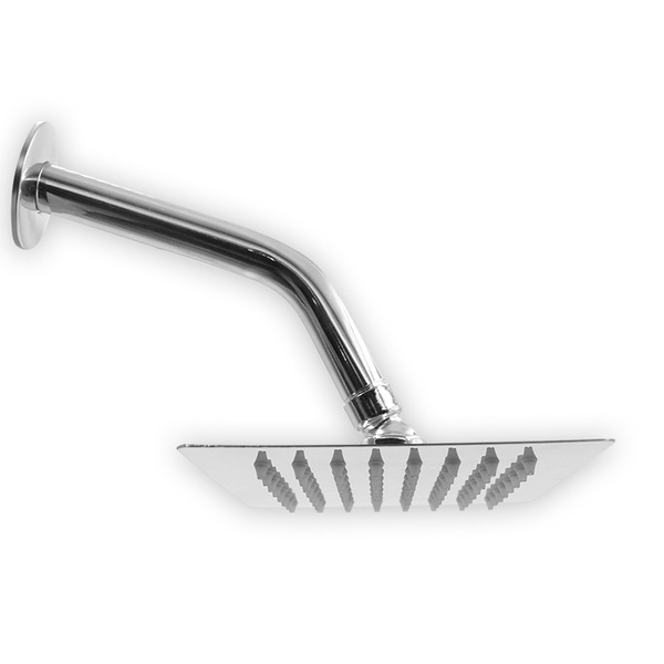 Ducha Quadrada 6" Metal Cromado Mebuki | Leroy Merlin