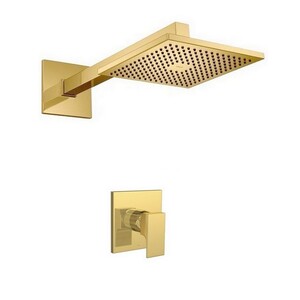 Ducha Quadrada E Acabamento Monocomando Unic Gold Deca | Leroy Merlin