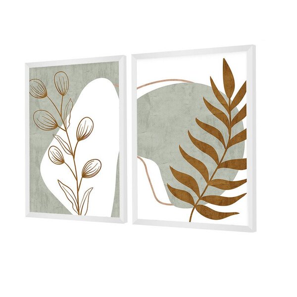 Dupla De Quadros Decorativos Boho Minimalista Ramos | Leroy Merlin