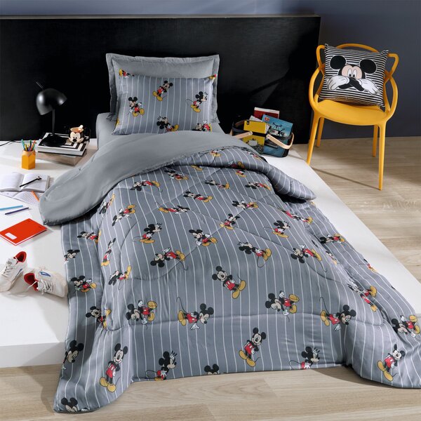 Edredom Cama Solteiro Mickey Listras 1,60m X 2,40m | Leroy Merlin