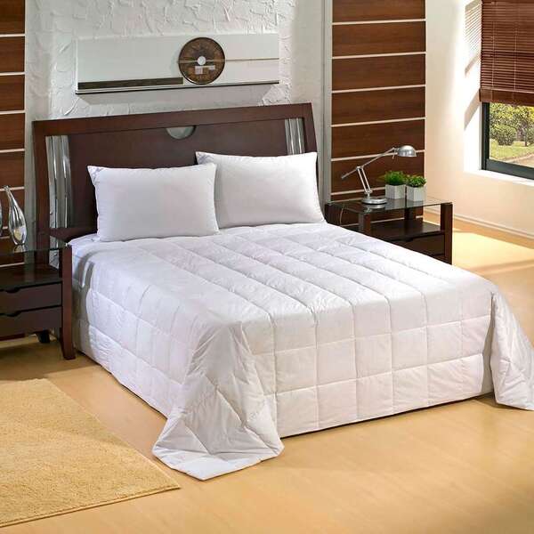 Edredom Casal Summer L Poliéster Branco | Leroy Merlin