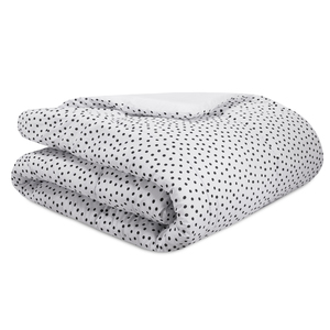 Edredom Classic Casal Queen Poá Preto | Leroy Merlin