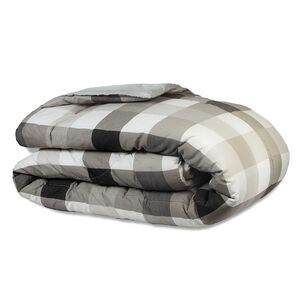 Edredom Classic Casal Queen Xadrez Preto | Leroy Merlin