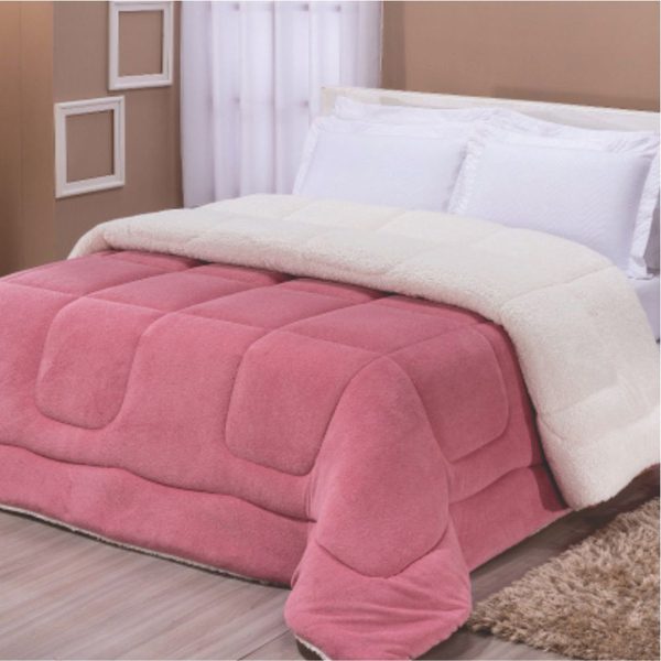 Edredom Coberdrom Pryme Especial Pesado Queen - Rosa - 100% Poliéster ...