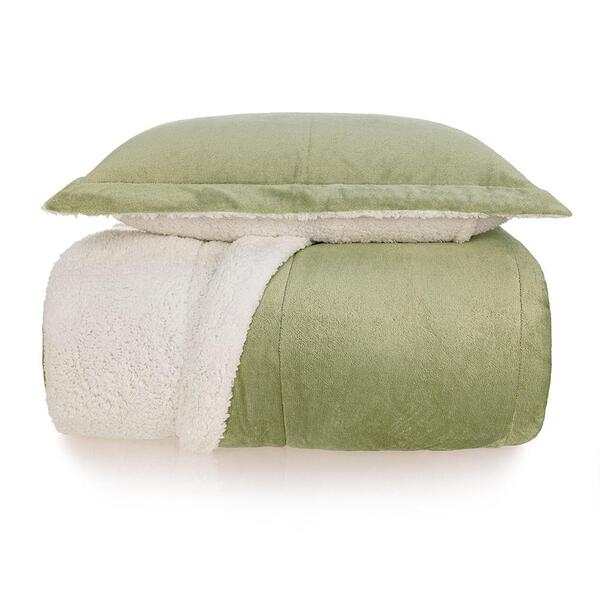 Edredom Microfibra Solteiro Sonata Oliva | Leroy Merlin