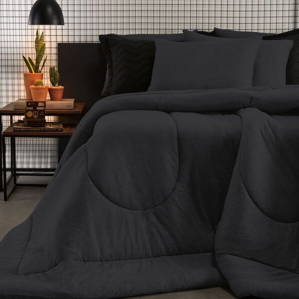 Edredom Queen Fusion Vivaldi Cinza Un | Leroy Merlin