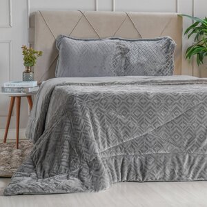 Edredom Queen Plush Sense New Dupla Face Toque Flannel Nanquim | Leroy ...