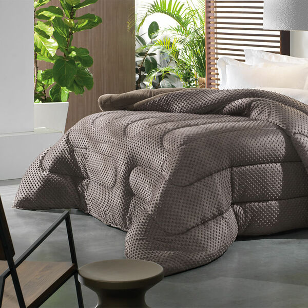 Edredom Solteiro Altenburg Blend Sense Pop Up Brown | Leroy Merlin