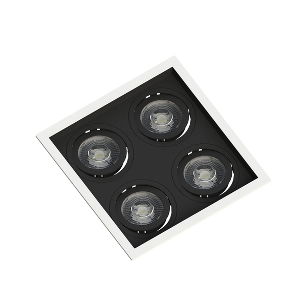 Spot Embutir Recuado Save Energy 4 Lâmpadas Par 20 Bivolt Branco/preto | Leroy Merlin