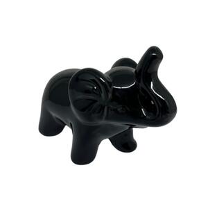 Enfeite Decorativo Elefante Preto De Cerâmica Trabalhado | Leroy Merlin